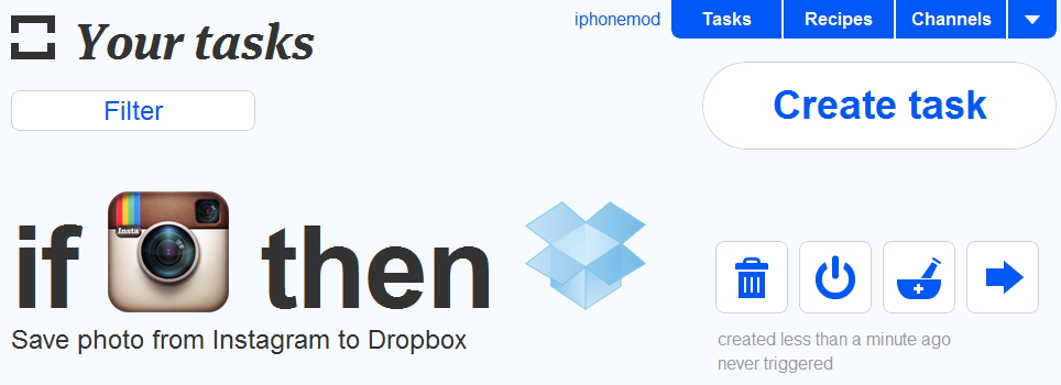 วิธีทำให้รูปจาก Instagram อัปโหลดไปเก็บยัง Dropbox ทุกครั้งหลังถ่าย