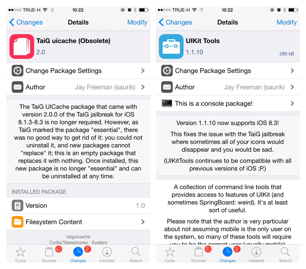 แก้ปัญหาเจลเบรค iOS 8.3 แล้วไอคอนหายด้วย UIKit Tools V1.1.10