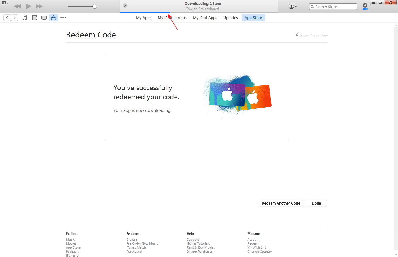 วิธี Redeem Code ใน iTunes อัปเดต 2015