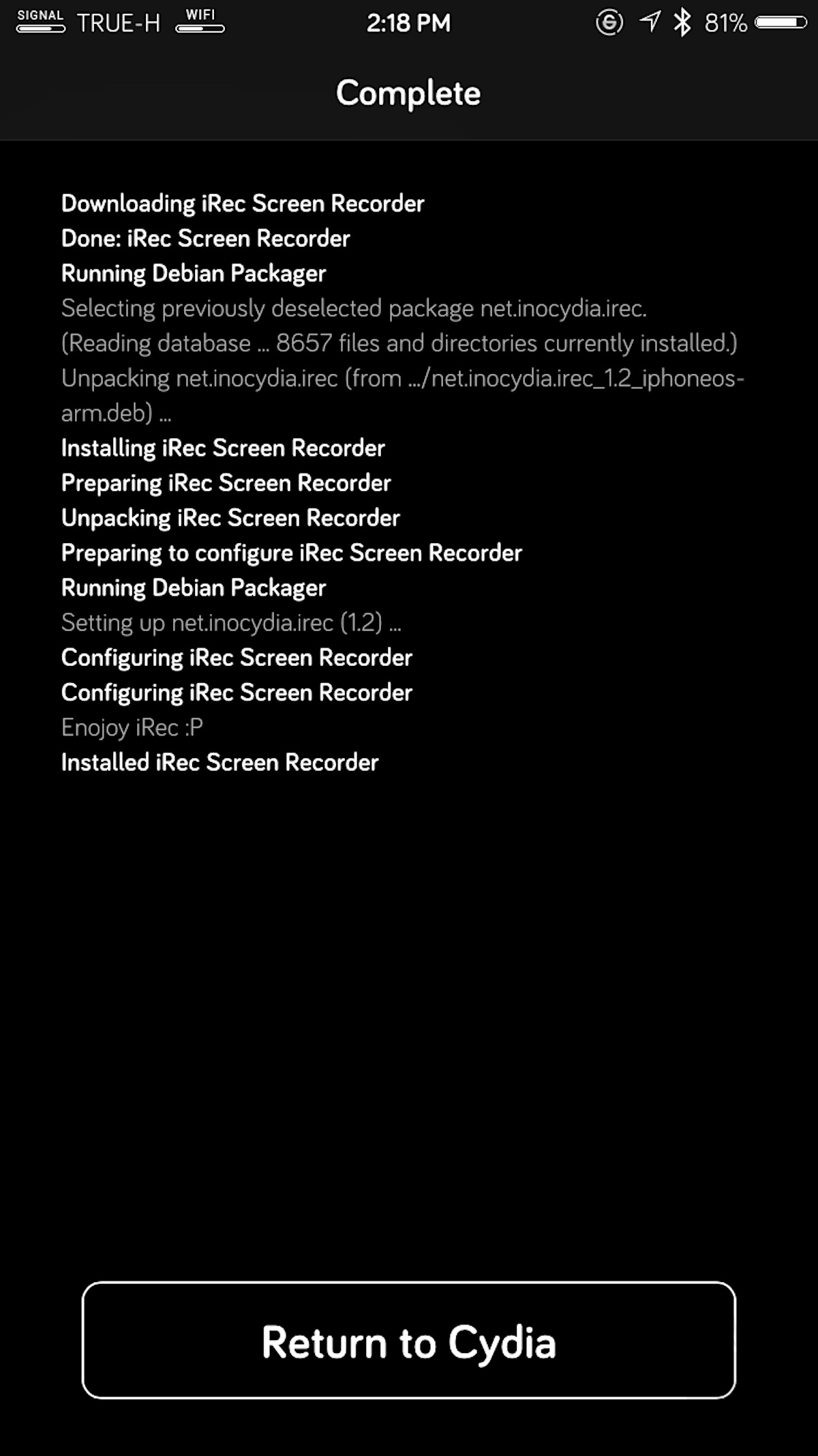 อัดวีดีโอหน้าจอด้วย iRec Screen Recorder สำหรับ iOS 7.x - 8.x