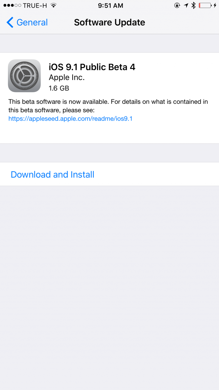 Apple ปล่อย iOS 9.1 Beta 4 และ Public Beta 4 ให้ทดสอบพร้อมกัน