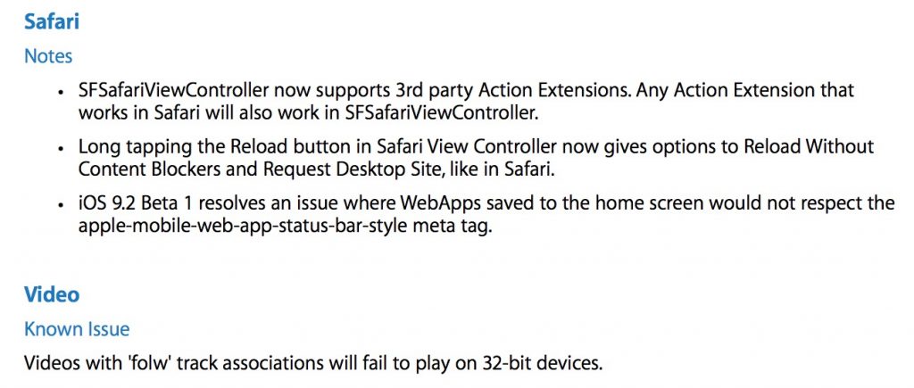 Apple ปล่อย iOS 9.2 beta 1ให้นักพัฒนาได้ทดสอบแล้ว Apple ปล่อย iOS 9.2 beta 1ให้นักพัฒนาได้ทดสอบแล้ว