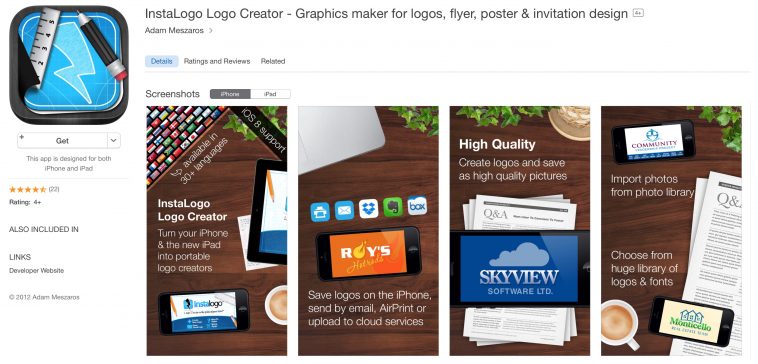 InstaLogo Logo Creator ออกแบบโลโก้บน iPhone, iPad [ฟรีจำกัดเวลา]
