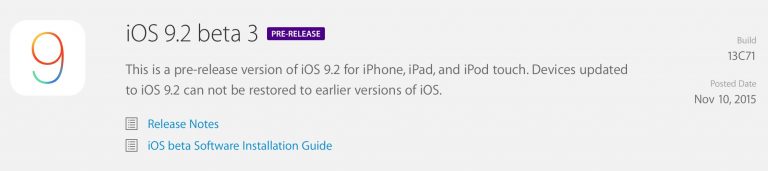Apple ปล่อย iOS 9.2 Beta 3 ให้นักพัฒนาทดสอบแล้ว