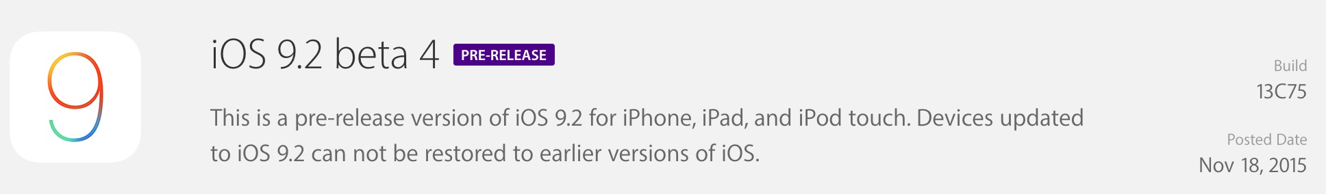 Apple ปล่อย iOS 9.2 beta 4 ให้นักพัฒนาทดสอบแล้ว