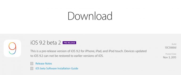 Apple ปล่อย iOS 9.2 Beta 2 ให้นักพัฒนาทดสอบแล้ว