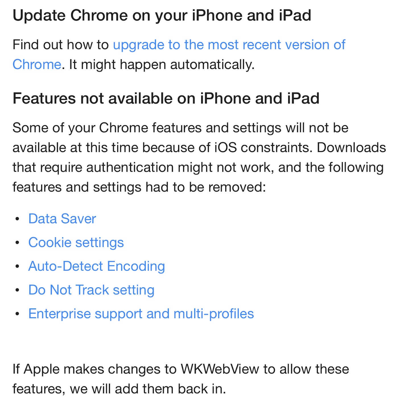 Google Chrome บน iOS อัปเดตทำงานเร็วขึ้นอย่างเห็นได้ชัด
