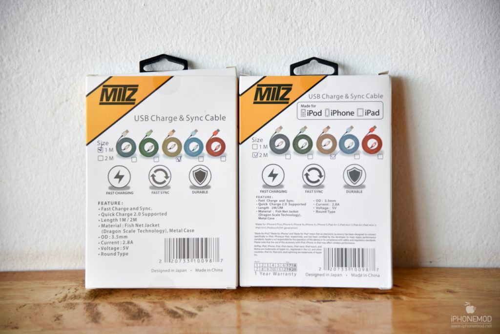 รีวิวสายชาร์จ Mitz แรง ทน อึด เกิดมาเพื่อ iPhone และ Android ประกันตลอดชีพ