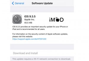 ข้อคิดเห็น ทำไม iOS 9.3.5 ถึงสำคัญและปัญหาเบื้องลึกแท้จริงแล้วคืออะไร
