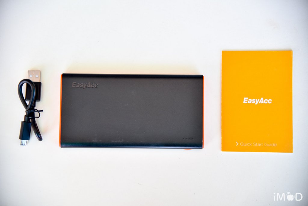 รีวิวแบตสำรอง EasyAcc รุ่น 10000CF เซลล์ Li-Po 10,000 mAh ประกัน 1.5 ปี