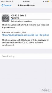 Apple ปล่อย iOS 10.2 Developer Beta 3 ให้นักพัฒนาได้ทดสอบแล้ว
