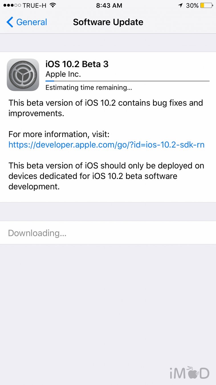 Apple ปล่อย iOS 10.2 Developer Beta 3 ให้นักพัฒนาได้ทดสอบแล้ว