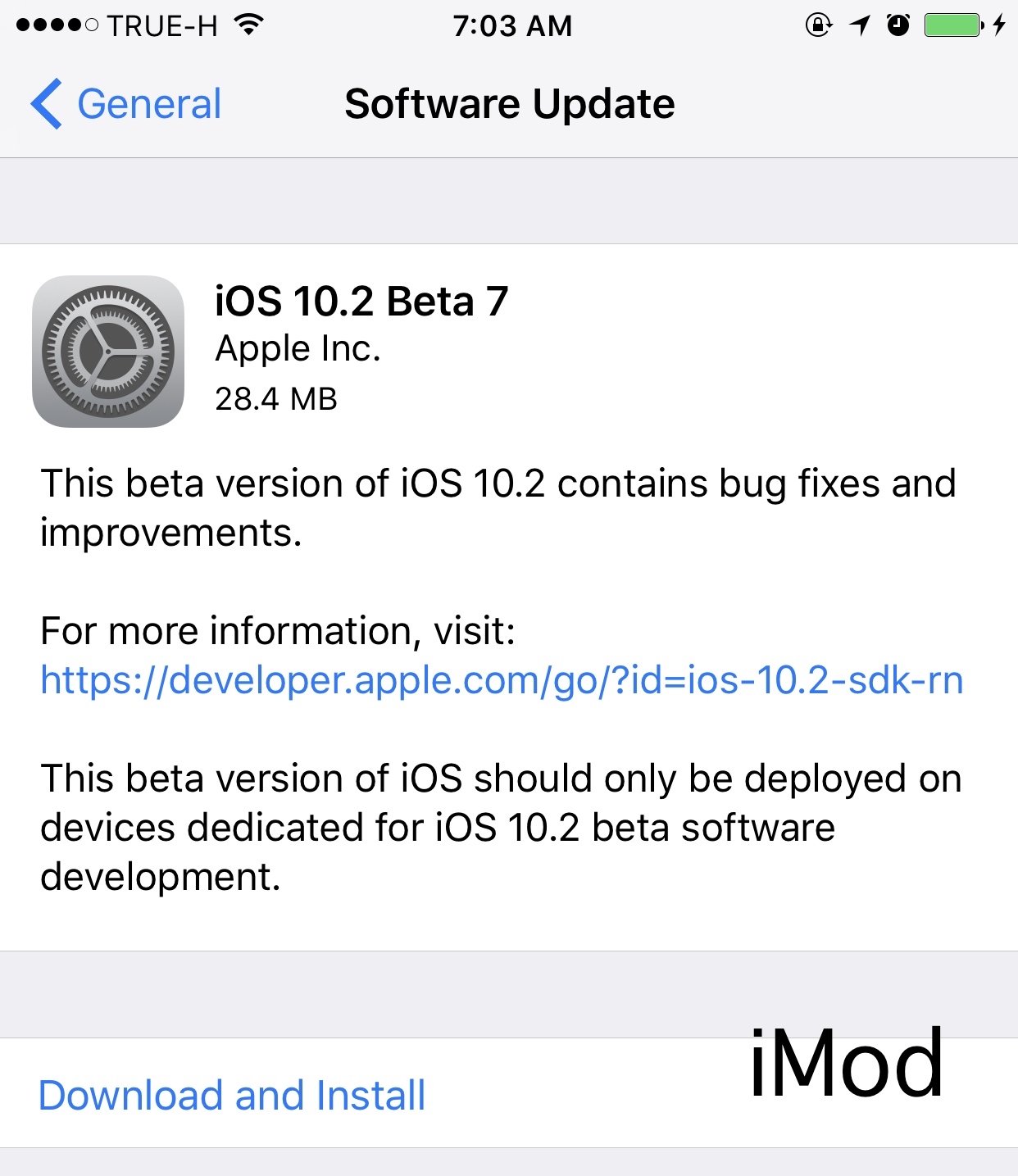 Apple ปล่อย iOS 10.2 Developer Beta 7 ให้นักพัฒนาได้อัปเดต