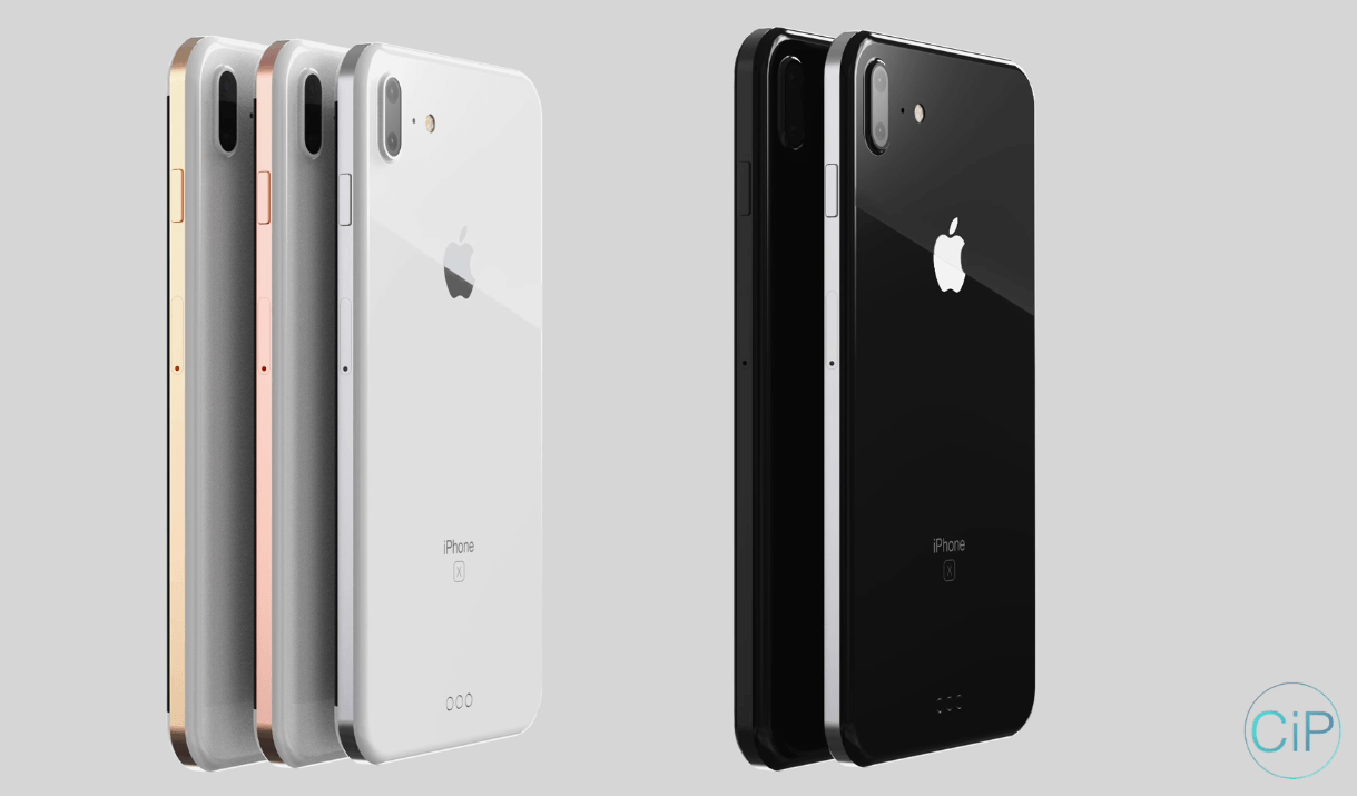 แนวคิด iPhone 8 X Edition จอเต็มขอบ ตัวเครื่องโค้ง กรอบสแตนเลส กล้องหลังคู่