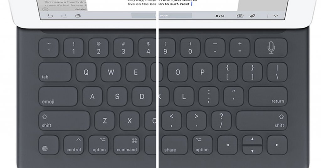 เตรียมพบกับ Smart Keyboard พร้อมปุ่ม Siri, Share, และ Emoji