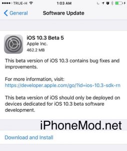 Apple ปล่อย iOS 10.3 Developer Beta 5 ให้ทดสอบแล้ว