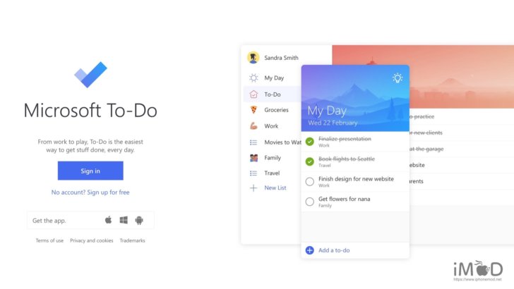Microsoft To-Do แอปจัดการคิวรายวันของผู้ที่ยุ่งจัด - iPhoneMod