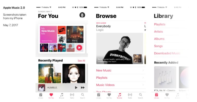 ชมภาพ Redesign แอป Apple Music จาก น.ศ. ที่ Apple ปฏิเสธรับเข้าฝึกงาน ...