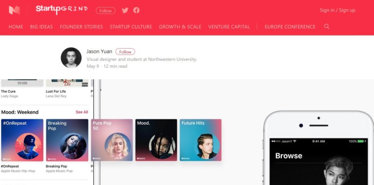 ชมภาพ Redesign แอป Apple Music จาก น.ศ. ที่ Apple ปฏิเสธรับเข้าฝึกงาน ...
