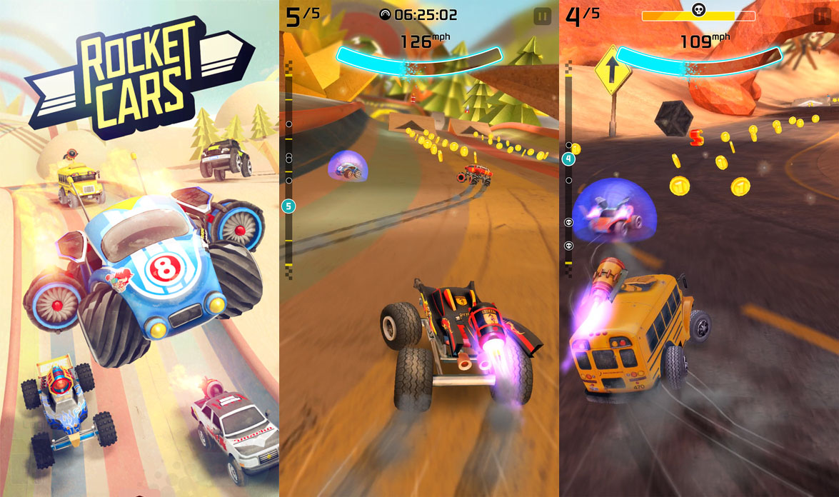 โหลดฟรี เกมแข่งรถน่ารัก Rocket Cars เล่นง่าย เล่นเพลิน สะดวกทุกที่ทุกเวลา