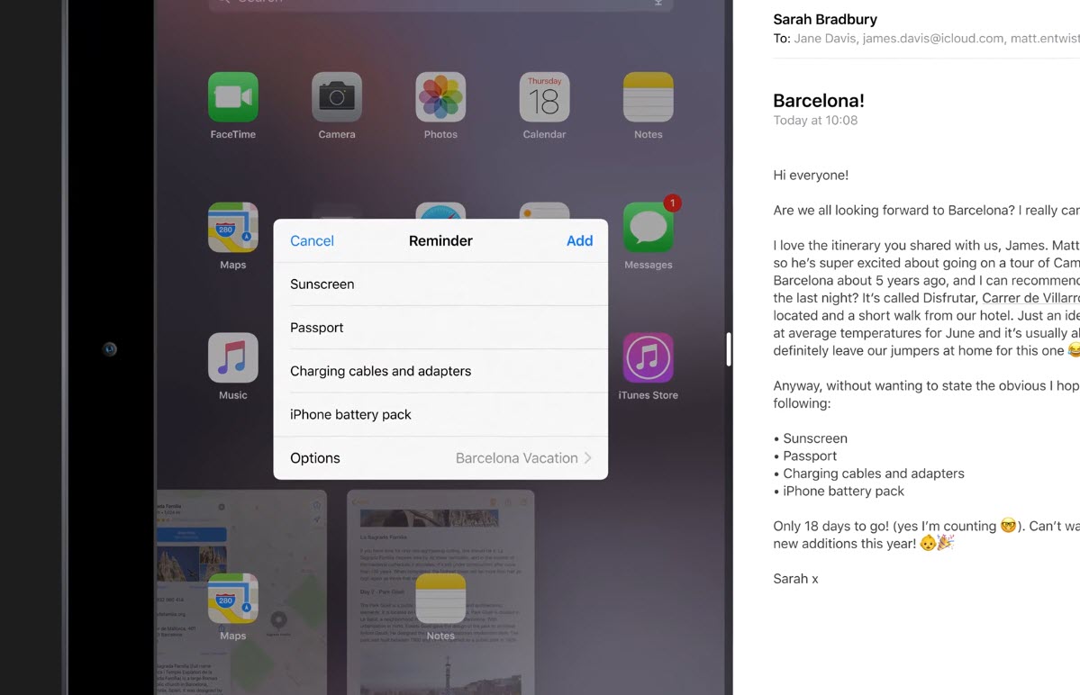 ชมแนวคิด iOS 11 สำหรับ iPad เน้นฟีเจอร์ Drag & Drop, Shelf, Split View ...
