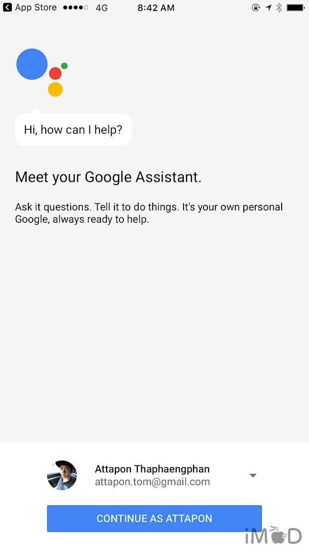 Google ปล่อยแอป The Google Assistant สำหรับผู้ใช้งาน iOS (ลิงก์ดาวน์โหลด)