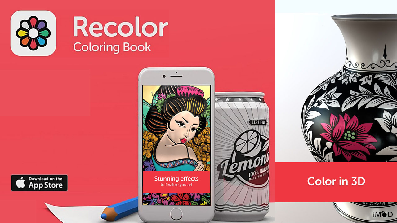 โหลดฟรี Recolor – Coloring Book แอปสมุดระบายสีช่วยผ่อนคลาย