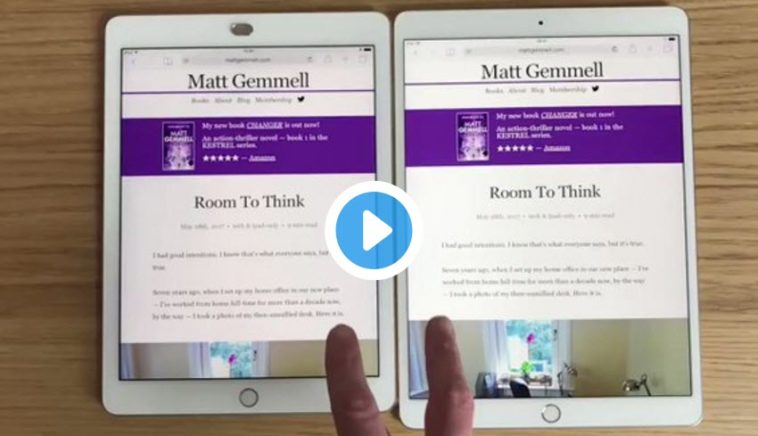 ชมวิดีโอ Slo-Motion เปรียบเทียบความลื่น iPad Pro 10.5 นิ้ว กับ iPad Pro ...