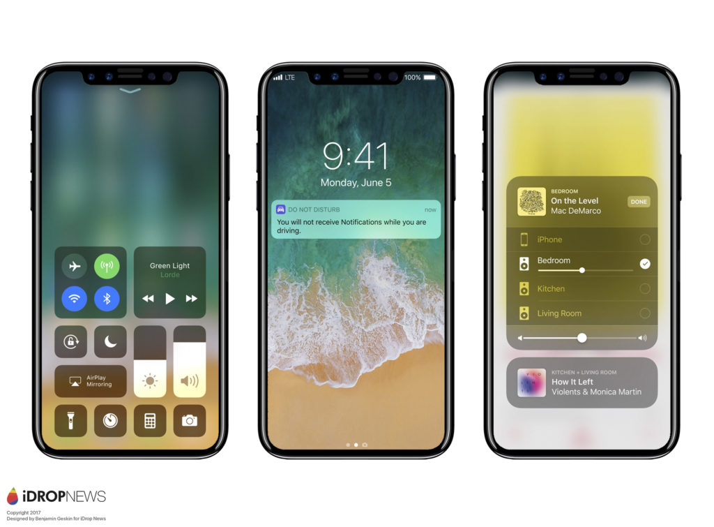 ชมภาพเรนเดอร์ iPhone 8 พร้อม iOS 11 และสรุปฟีเจอร์ใหม่โดย iDropNews