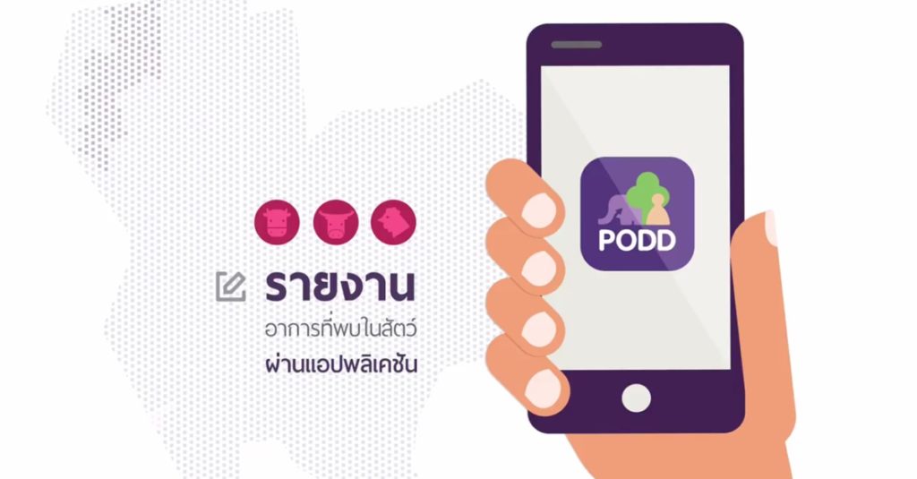 PODD “ ผ่อดีดี” ไก่ป่วย ควายล้ม ระบบการเฝ้าระวังโรคติดต่อจากสัตว์