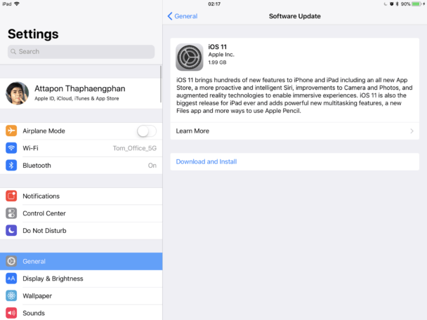 Apple ปล่อย iOS 11 GM ให้นักพัฒนาได้อัปเดต ตัวเต็มมา 19 กันยายน 2560 นี้!