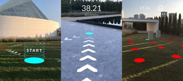 AR Runner เกมแข่งวิ่งออกกำลังกายตามจุด Checkpoints ผ่านกล้อง AR ใน iPhone