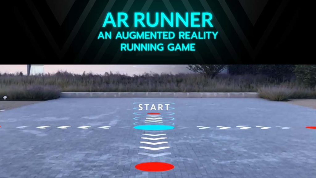 AR Runner เกมแข่งวิ่งออกกำลังกายตามจุด Checkpoints ผ่านกล้อง AR ใน iPhone