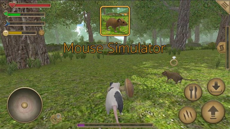 โหลดฟรี Mouse Simulator เกมจำลองการใช้ชีวิตเป็นหนูในป่าใหญ่ ออกหาอาหาร ...