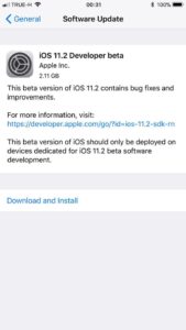 Apple ปล่อย iOS 11.2 Developer Beta 1 ให้เหล่านักพัฒนาได้อัปเดตแล้ว