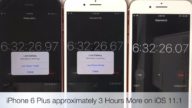 ผลทดสอบแบตเตอรี่ชี้ iOS 11.1 Beta 4 อยู่ได้นานกว่า iOS 11.0.3 ถึง 3 ชั่วโมง