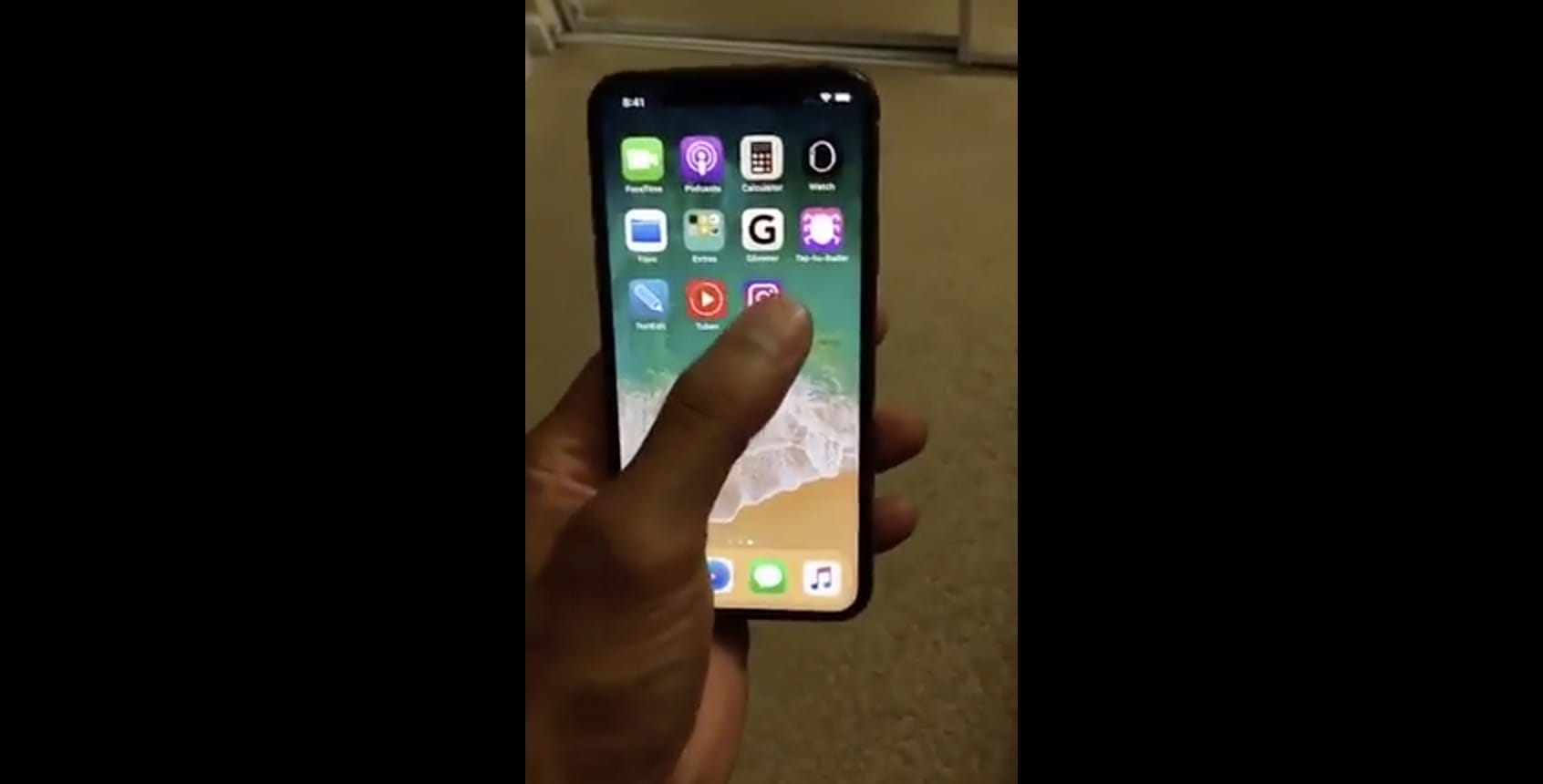 ชม iPhone X เครื่องทดสอบ โชว์เปิดทำงานและใช้แอป Instagram