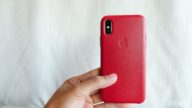รีวิวเคสหนังสำหรับ iPhone X - (PRODUCT)RED แท้จาก Apple