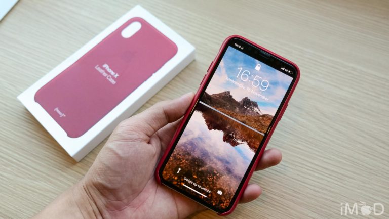 รีวิวเคสหนังสำหรับ iPhone X - (PRODUCT)RED แท้จาก Apple
