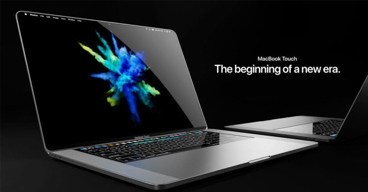 ชมภาพแนวคิด MacBook Touch จอ OLED สองตัว, คีย์บอร์ด 3D Touch