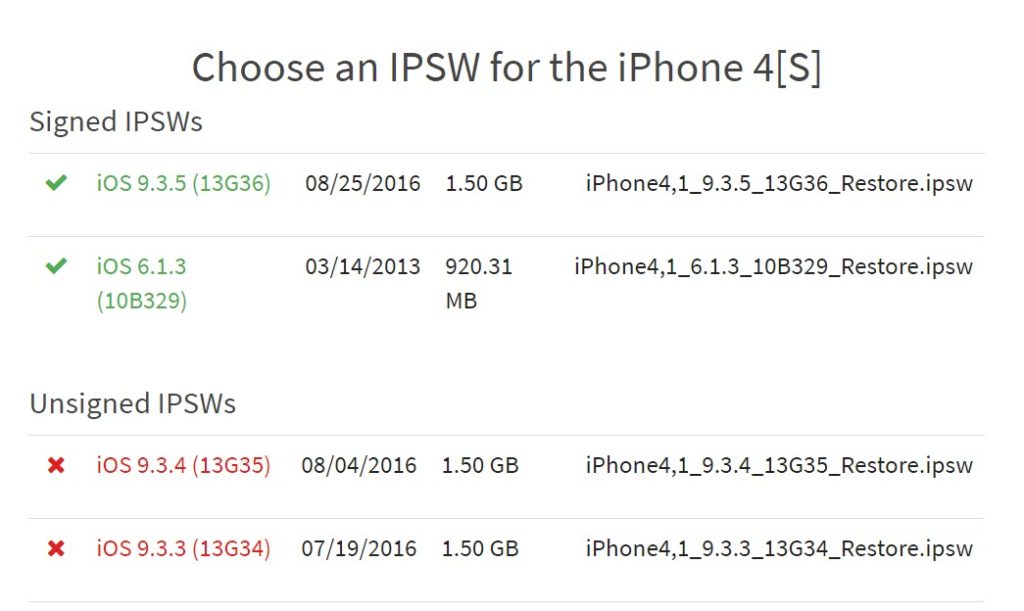 ผู้ใช้ iPhone 4s ยังสามารถดาวน์เกรดกลับไป iOS 6.1.3 ได้อยู่ (12/1/60) ผู้ใช้ iPhone 4s ยังสามารถดาวน์เกรดกลับไป iOS 6.1.3 ได้อยู่ (12/1/60)