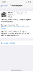 Apple ปล่อย iOS 11.3 Developer Beta 6 ให้นักพัฒนาได้อัปเดตแล้ว