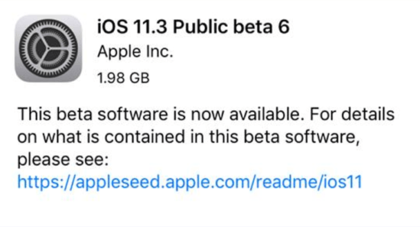 Apple ปล่อย iOS 11.3 Public Beta 6 สำหรับผู้สนใจทั่วไป ได้อัปเดตทดสอบกันแล้ว