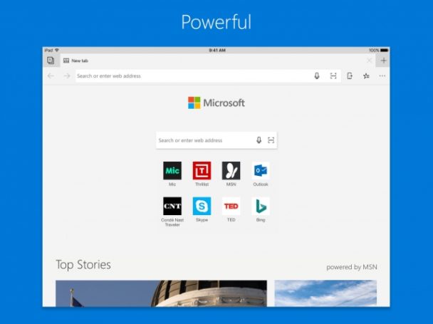 Microsoft Edge รองรับการใช้งานบน iPad แล้ว
