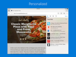 Microsoft Edge รองรับการใช้งานบน iPad แล้ว