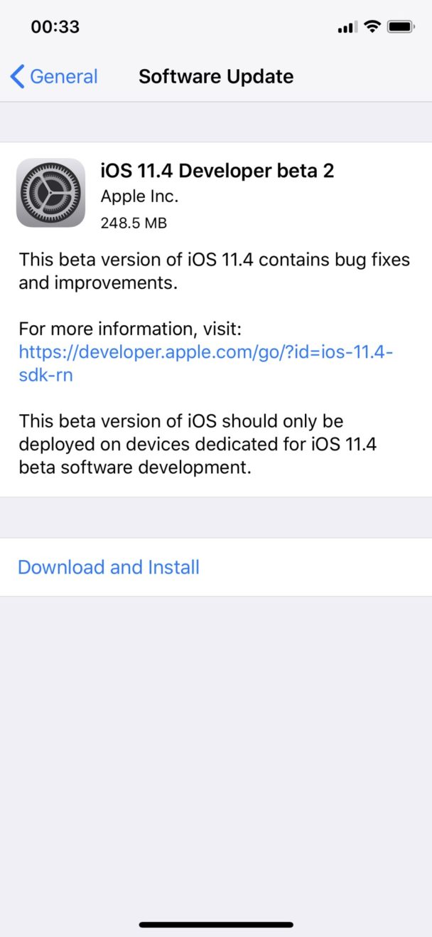 Apple ปล่อย iOS 11.4 Developer Beta 2 ให้นักพัฒนาได้อัปเดตแล้ว