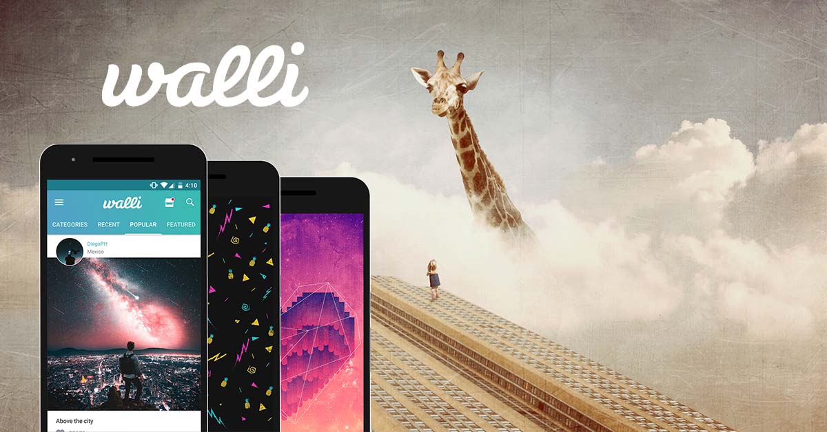 แจกฟรี Walli - Cool Wallpapers HD แอปดาวน์โหลดวอลล์เปเปอร์จากศิลปินชั้น ...