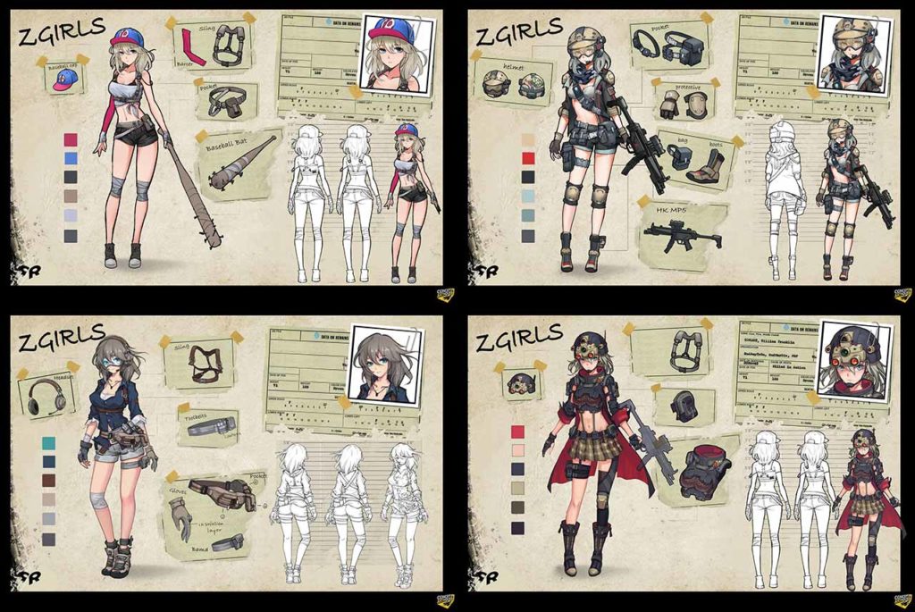 Zgirls 2 เกมม อถ อแนว Survivor เอาช ว ตรอดจากซอมบ สไตล อน เมะญ ป น