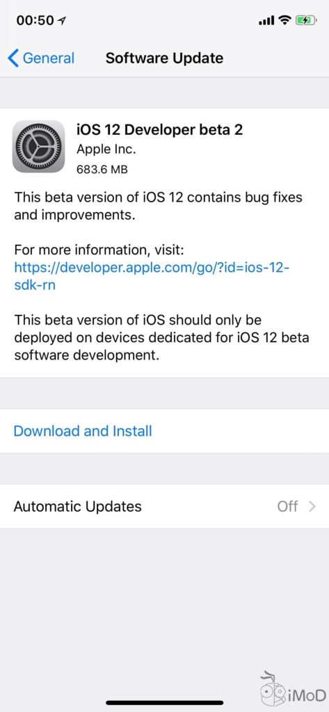 Apple ปล่อยอัปเดต iOS 12 Developer beta 2 ให้นักพัฒนาอัปเดตแล้ว