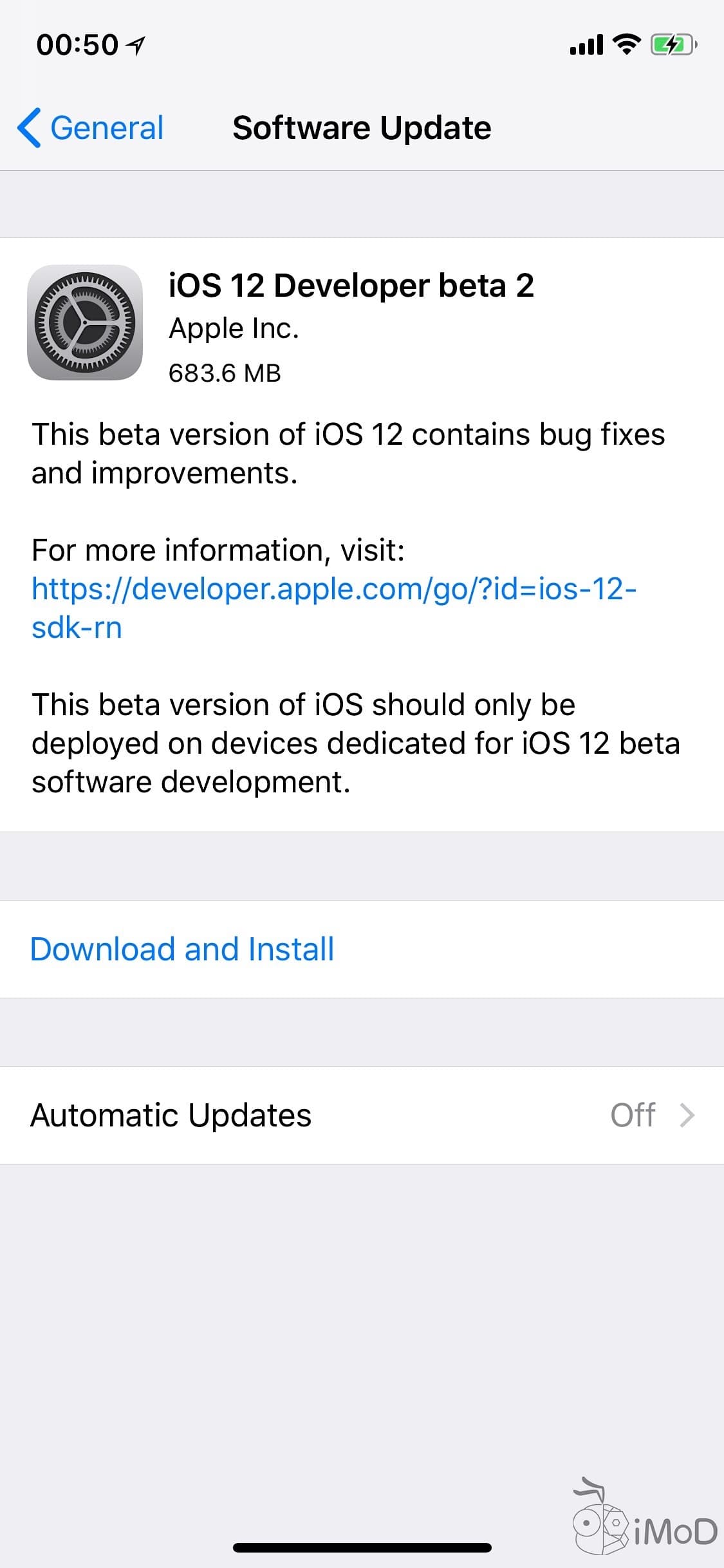 Apple ปล่อยอัปเดต iOS 12 Developer beta 2 ให้นักพัฒนาอัปเดตแล้ว
